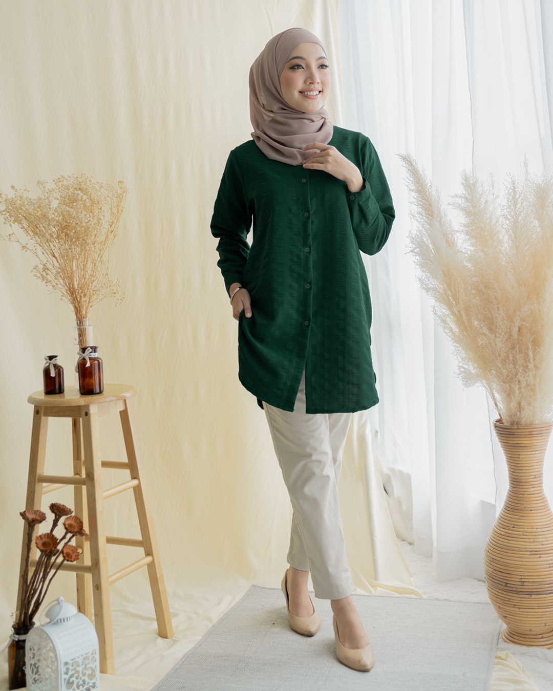 Bubbly Orked | Baju Kurung | Kebarong | Casual | Formal | TOPS CAMELIA