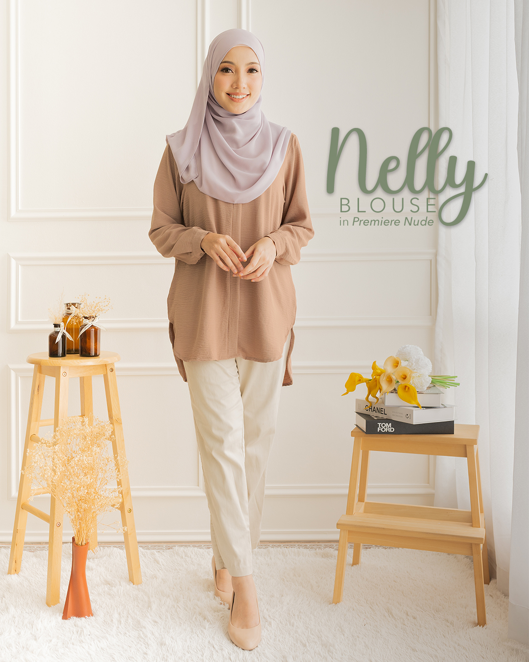 Bubbly Orked | Baju Kurung | Kebarong | Blouse Labuh | Blouse |Palazo